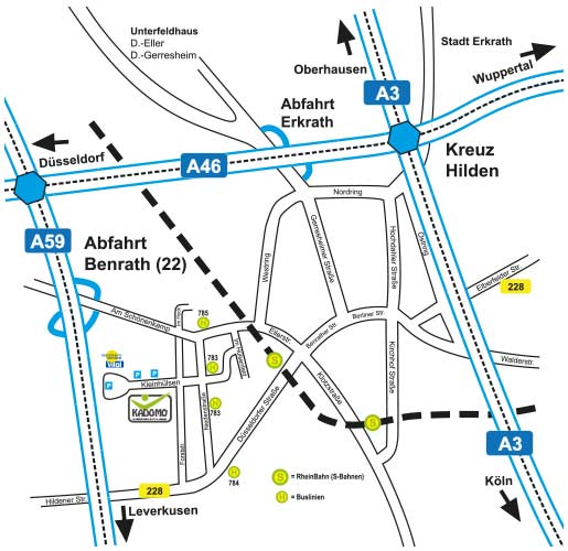 Unsere Standorte und die Wegbeschreibung - KADOMO GmbH